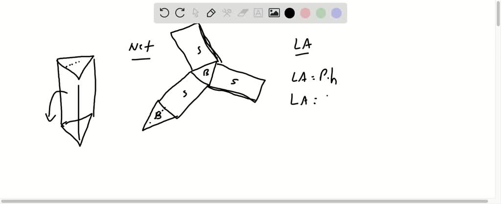 SOLVED:Draw a net of each solid shown or described. Then find the ...