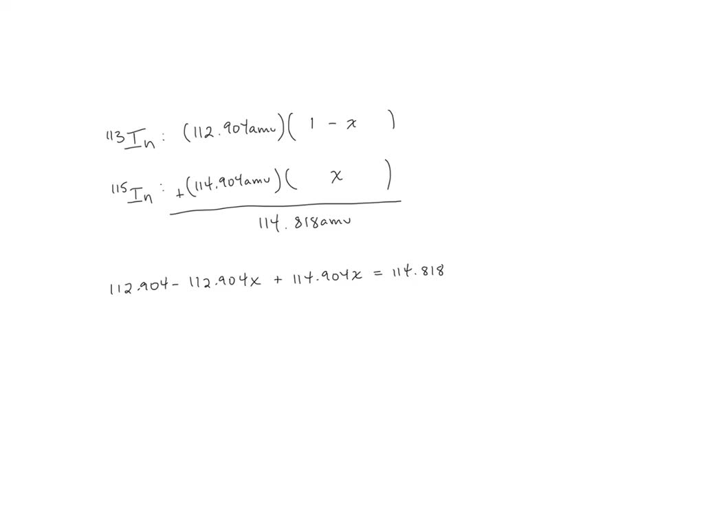 Indium has two naturally occurring isotopes: ^113 In, with an atomic ...