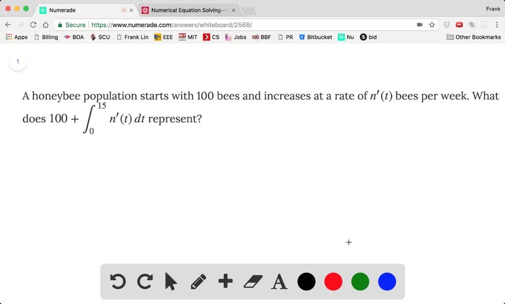 A honeybee population starts with 100 bees and increases at a rate of n ...