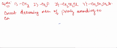 SOLVED:The decreasing order of priority for the following functional ...
