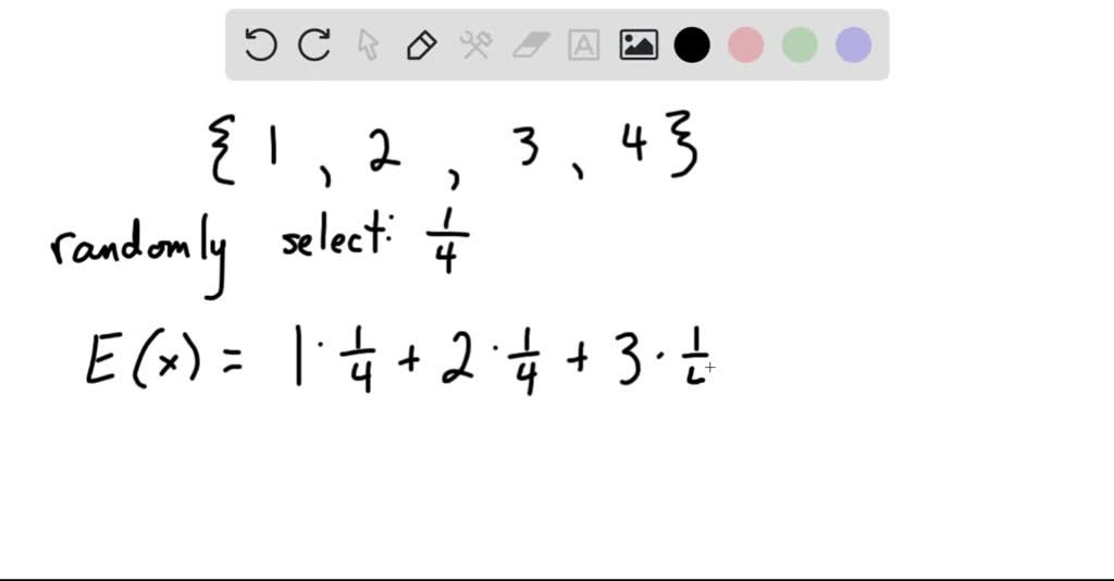 SOLVED Calculate The Expected Value Of The Given Random Variable X