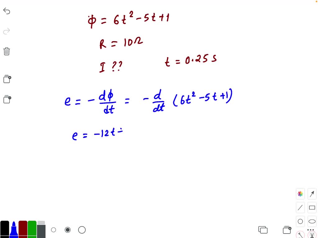 Solved The Magnetic Flux ϕ In Weber In A Closed Circuit Of Resistance