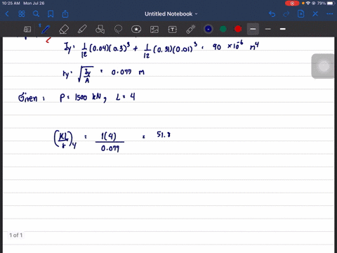 SOLVED:Using the AISC equations, check if a column having the cross section shown can support an ...