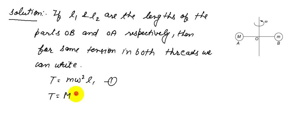 SOLVED:Two balls of mass M=9 g and m=3 g are attached by massless ...