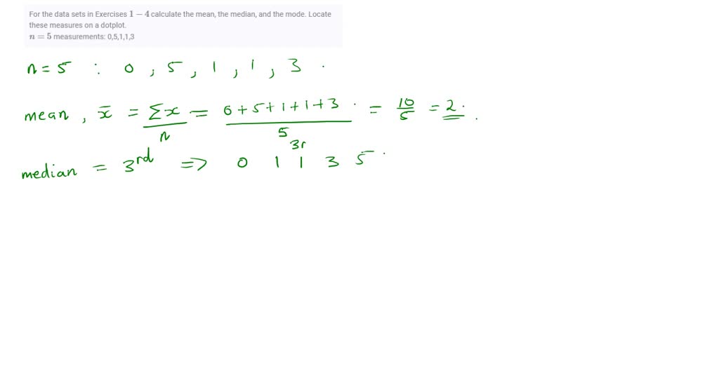 SOLVED:For the data in Exercises 4-6, calculate the median and the ... SOLVED:For the data in Exercises 4-6, calculate the median and the ...