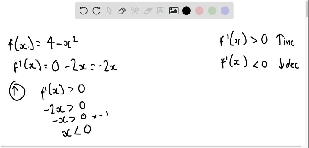 SOLVED:Increasing and decreasing functions Find the intervals on which ...