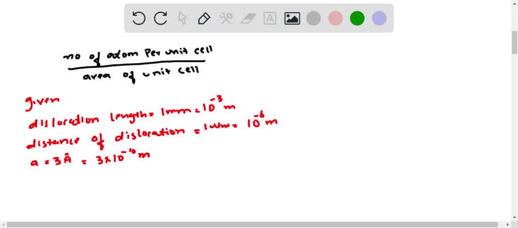 In a simple cubic crystal (a=3 Ȧ), a positive edge dislocation of 1 mm ...