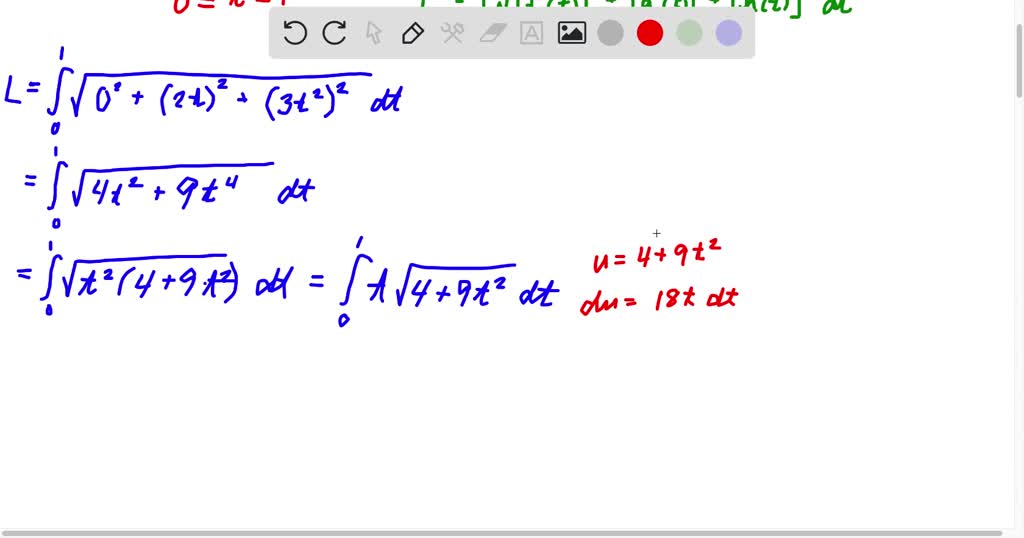 SOLVED Sketch The Plane Curve And Find Its Length Over The Given SOLVED Sketch The Plane Curve And Find Its Length Over The Given