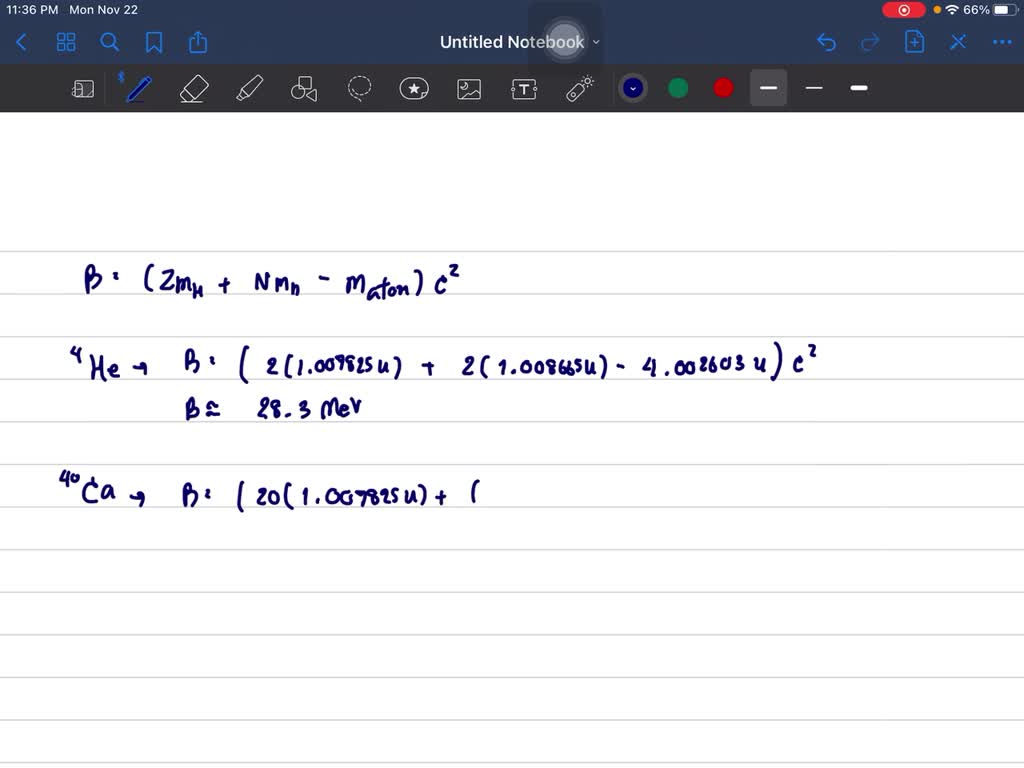 SOLVED:Use the data of Appendix D to find the binding energies of ^4 He ...
