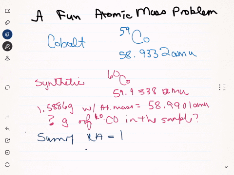 Naturally occurring cobalt consists of only one isotope, ^59 Co, whose ...