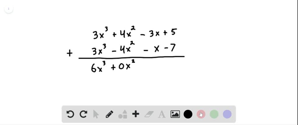 ⏩SOLVED:Add using the vertical method. 3 x^2+3 x-4,4 x^2-3 x-3, and ...