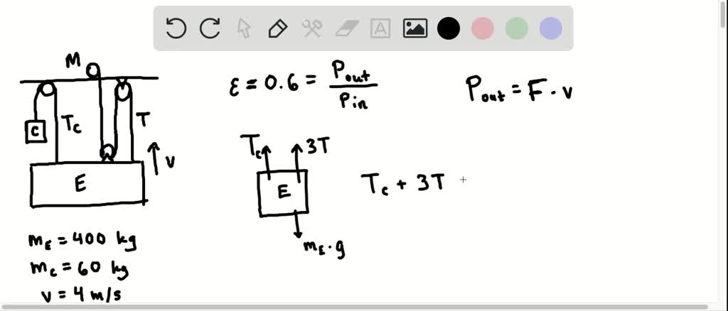 SOLVED:The material hoist and the load have a total mass of 800 kg and ...