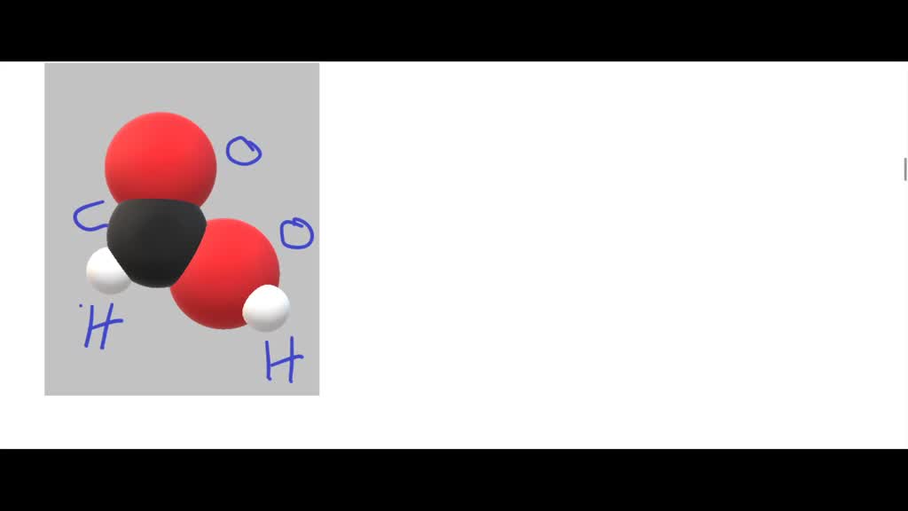 SOLVED:A space-filling model of formic acid is shown in Figure P1.5 ...