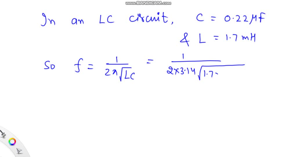 SOLVED:Find the resonant frequency of an L C circuit consisting of a 0. ...
