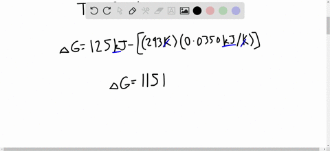 SOLVED:Based on the following values, compute ΔG values for each ...
