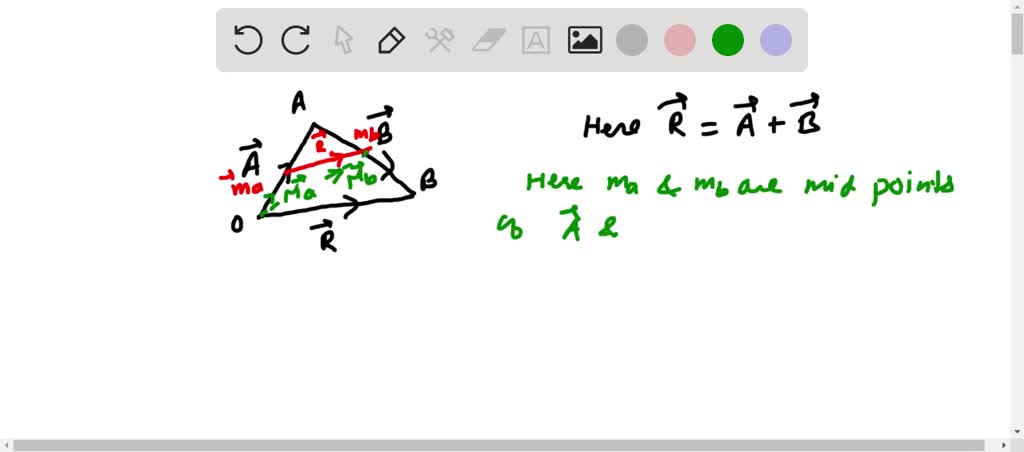 SOLVED:Use vectors to prove the following theorems from geometry; The line segment joining the ...