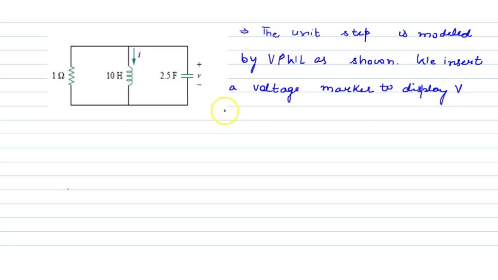 SOLVED:Using the PSPICE Schematics editor, draw the circuit in Fig P8.124. At what frequency are ...