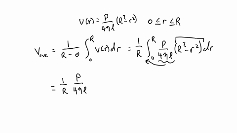 The velocity v of blood that flows in a blood vessel with radius R and length l at a distance r ...
