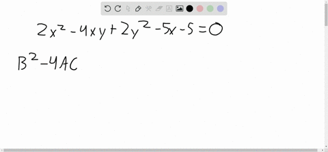 SOLVED:Identifying a Conic from Its Discriminant (a) Use the ...