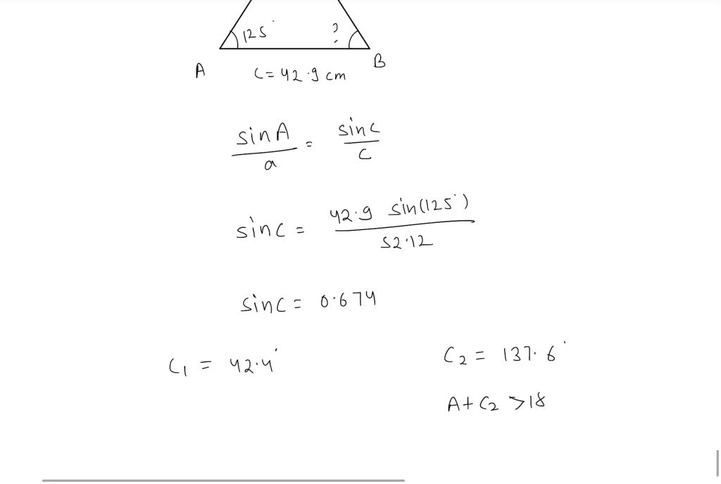 SOLVED round Your Final Answers To One Decimal Place If A 52 15 Cm C