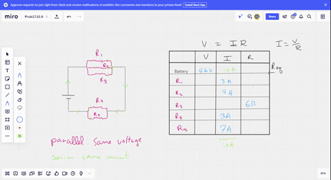 SOLVED:Using the formulas for series and parallel circuits, fill in the blanks in the tables ...