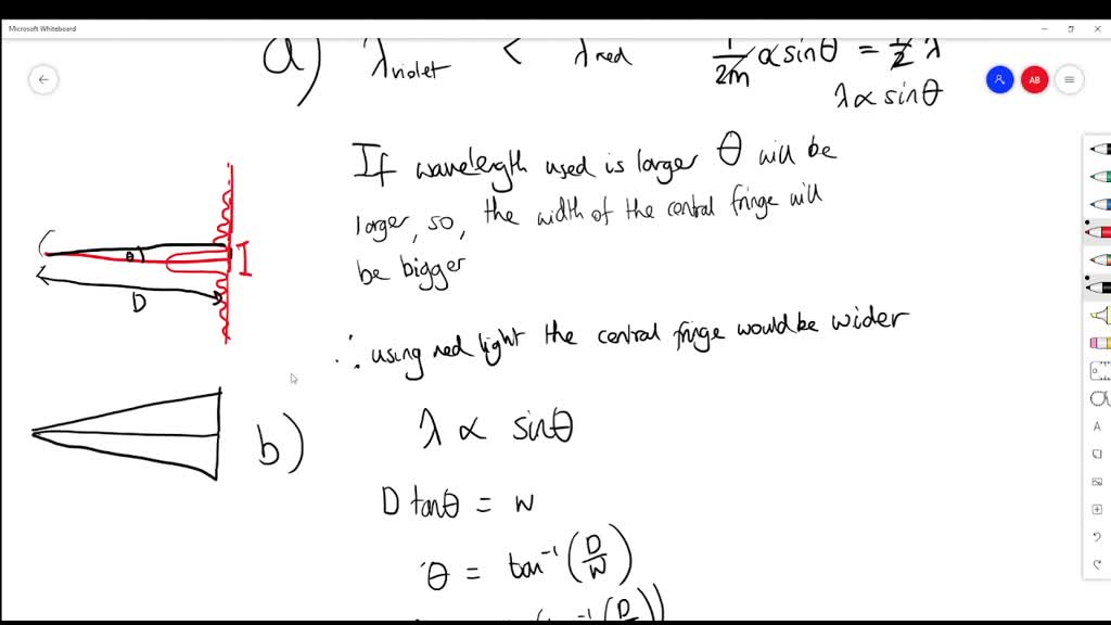 SOLVED:The diffraction pattern from a single slit is viewed on a ...