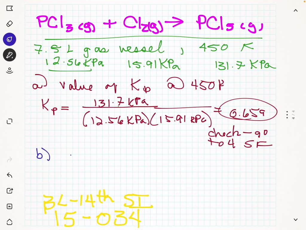 SOLVED:Phosphorus trichloride gas and chlorine gas react to form ...