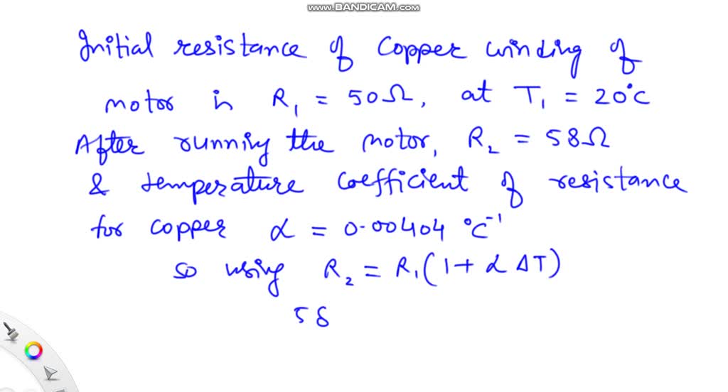 SOLVED: The field winding of a d.c. motor is connected directly across ...