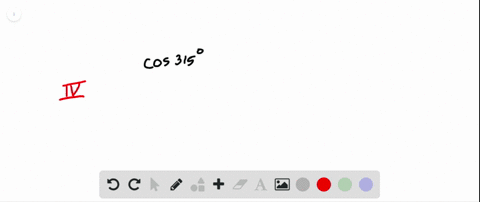 SOLVED:Find the exact value of each expression. cos315^∘
