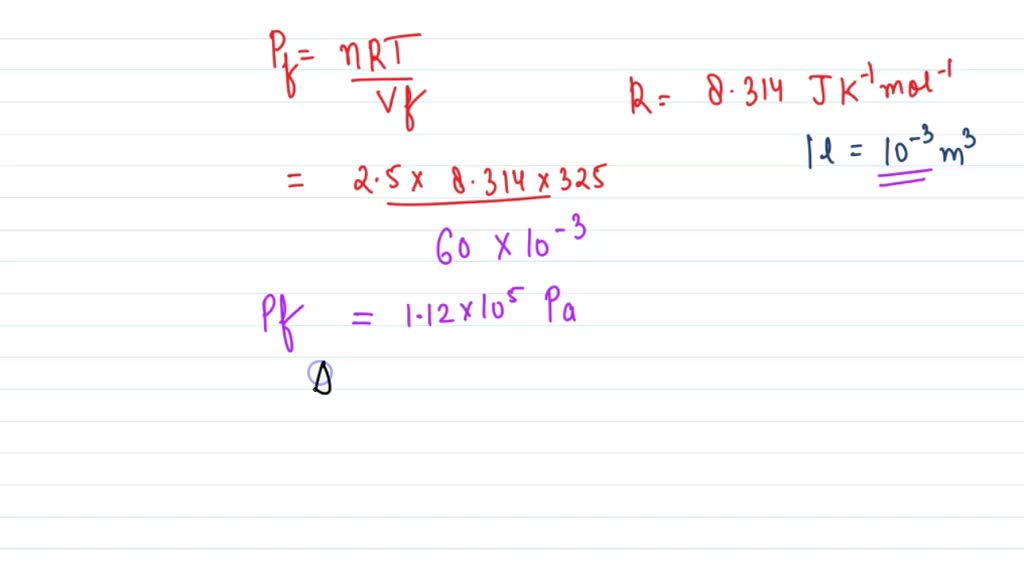 SOLVED:Calculate ΔSsys for (a) the isothermal compression of 0.0050 mol ...