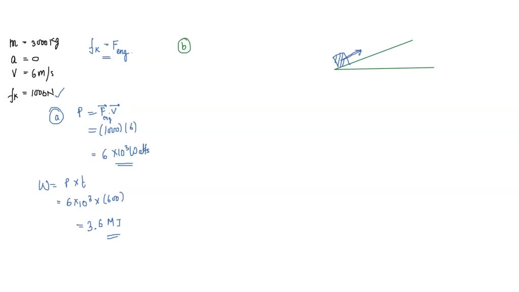 SOLVED:A loaded truck of mass 3000 kg moves on a level road at a ...