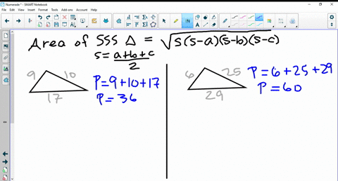 SOLVED:A perfect triangle is one having natural number sides for which ...