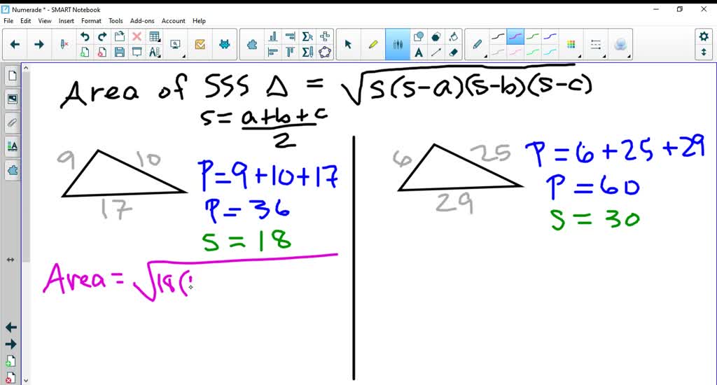 SOLVED:A perfect triangle is one having natural number sides for which ...