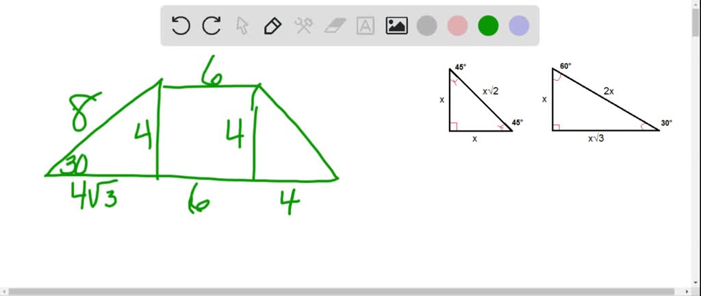 SOLVED:Find x, y, z, and the perimeter of trapezoid A B C D. (FIGURE ...