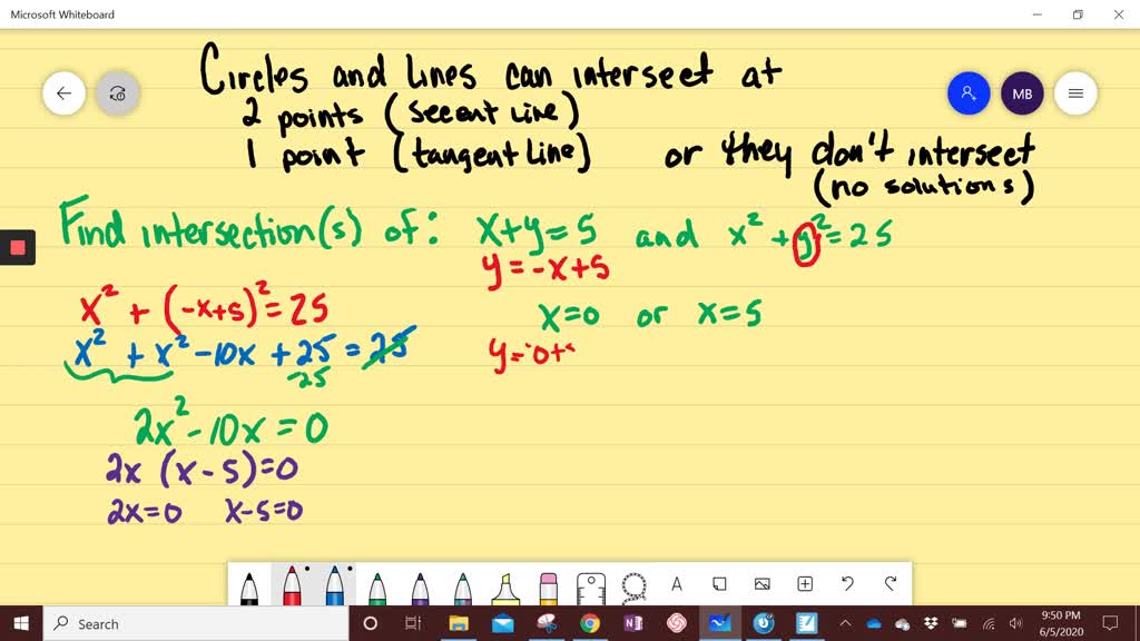 SOLVED Find The Point s Of Intersection Of The Line X y 5 And The SOLVED Find The Point s Of Intersection Of The Line X y 5 And The