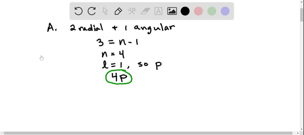 SOLVED:Identify the orbital that has (a) two radial nodes and one ...