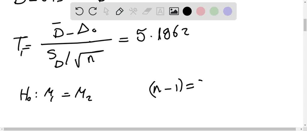 SOLVED Construct A Data Set For Which The Paired T test Statistic Is 