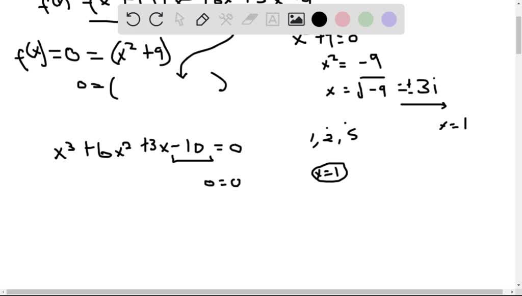 SOLVED:Find all of the real and imaginary zeros for each polynomial ...
