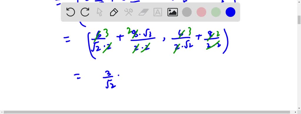 The midpoint formula in polar coordinates: M=((r cosα+R cosβ)/(2), (r ...