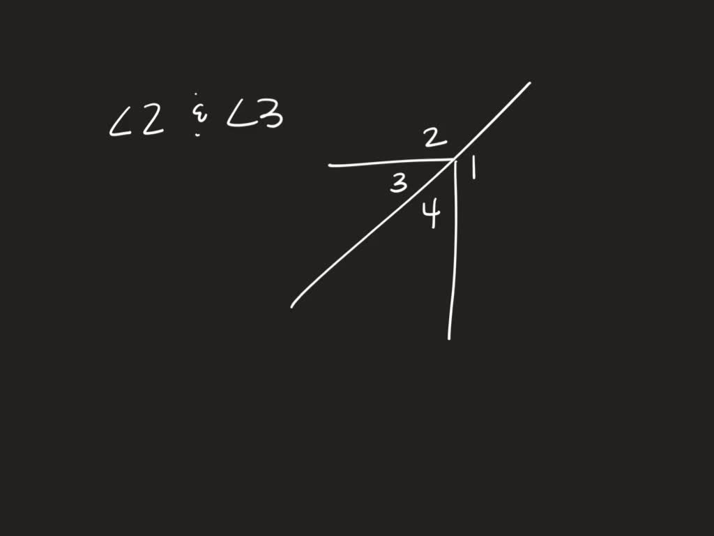 SOLVED:Tell whether the angles are only adjacent, adjacent and form a linear pair, or not ...