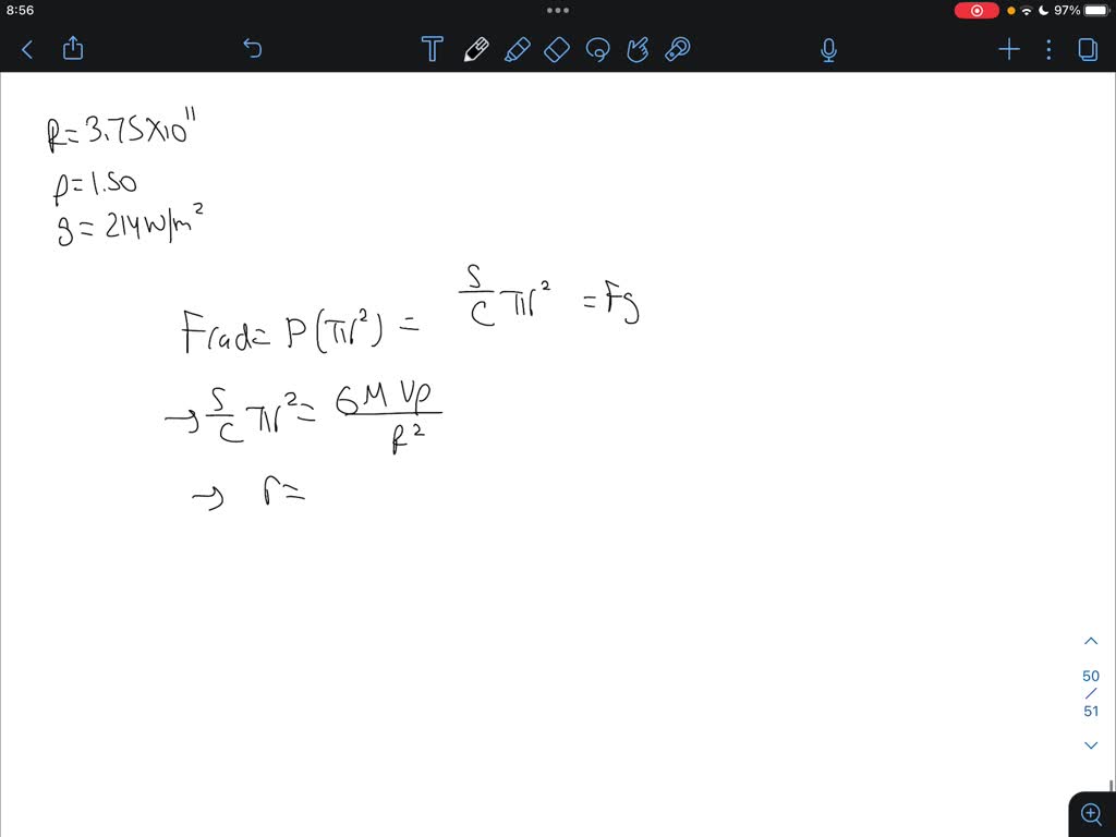 Consider a small, spherical particle of radius r located AMI in space a distance R=3.75 ×10^11 m ...