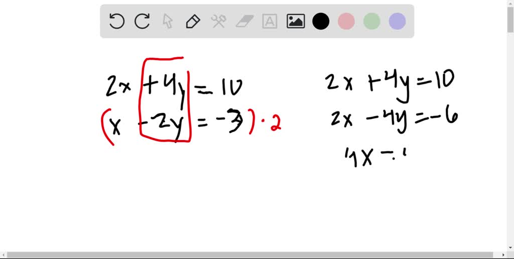 Checking Symbolic Skills Use Gaussian elimination with backward substitution to solve the system ...