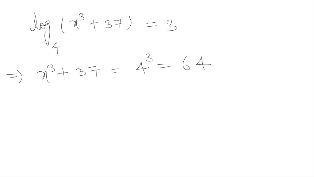 SOLVED:Solve each logarithmic equation in Exercises 27-44 . Be sure to ... SOLVED:Solve each logarithmic equation in Exercises 27-44 . Be sure to ...