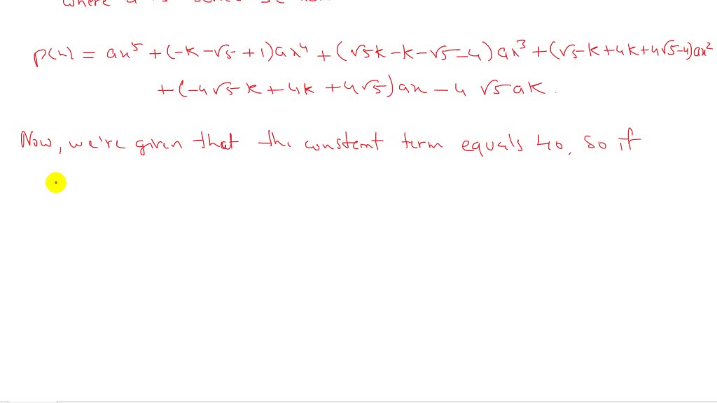 SOLVED:Find a polynomial of the specified degree that satisfies the given conditions. Degree 4 ...