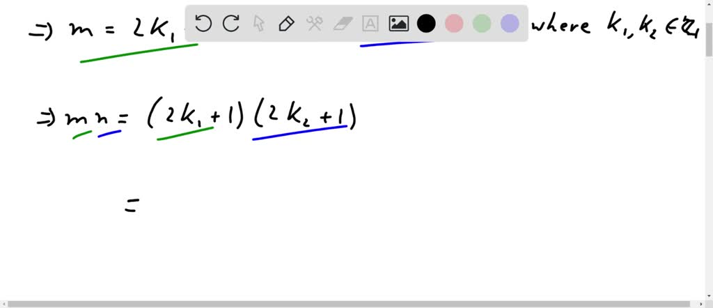 SOLVED:Prove that for all integers m and n, if m and n are odd, then m ... SOLVED:Prove that for all integers m and n, if m and n are odd, then m ...