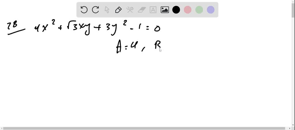 Solved Determine The Angle Of Rotation Necessary To Transform The Equation In X And Y Into An