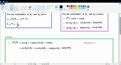 SOLVED:Use the definition of e^i θ to show that for any real numbers θ ...