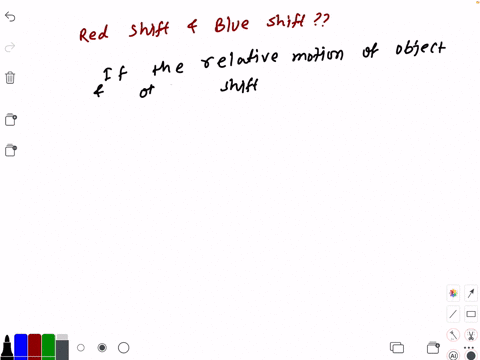 SOLVED:What are Red Shift and Blue Shift? How they provide experimental ...