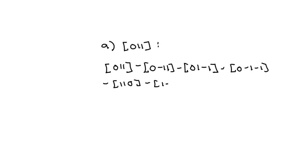 Determine The Angle Between The [110] Direction And The 110 Plane In