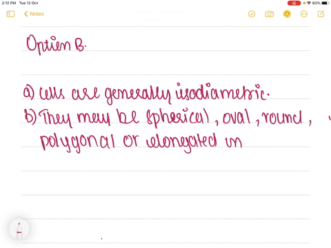 SOLVED:The following features belong to I. Cells are generally ...